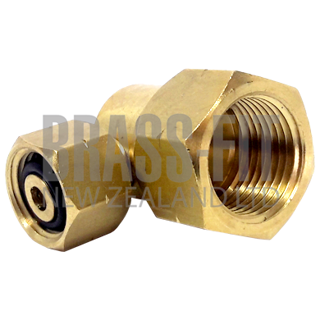 GF100 3/8 LH FEMALE COMPANION - FPOL 90DEG BRASS | Brass-Fit New ...